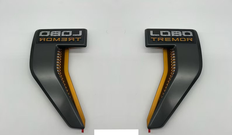 New OEM 2023 2022 2021 Ford LOBO Tremor Fender Air Vent Badge Emblems ...