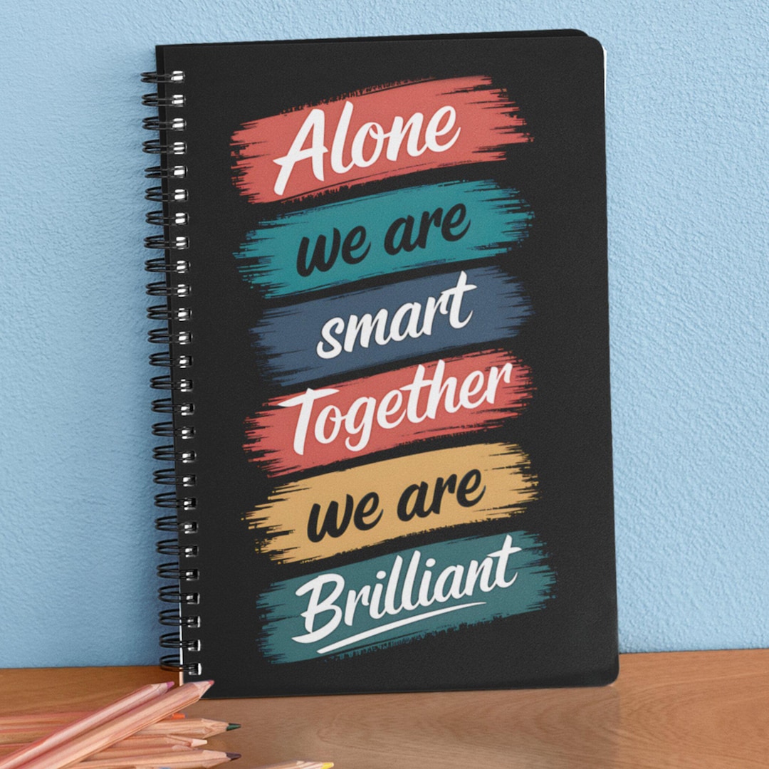 Inspirational Quote Spiral Notebook: Positive Vibes Journal - Etsy
