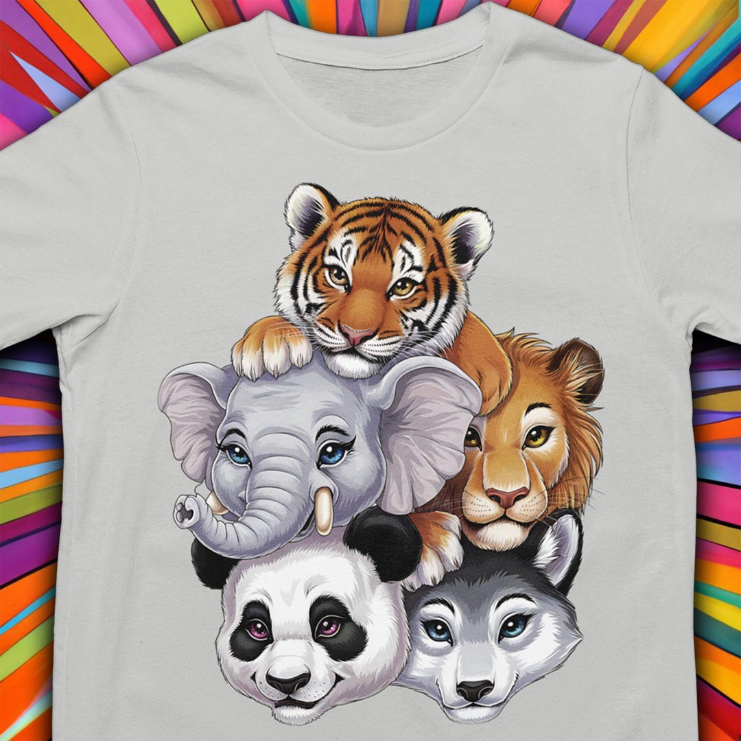 Zoo Animal T-shirt: Safari Jungle Animals, Nature Lover Gift - Etsy