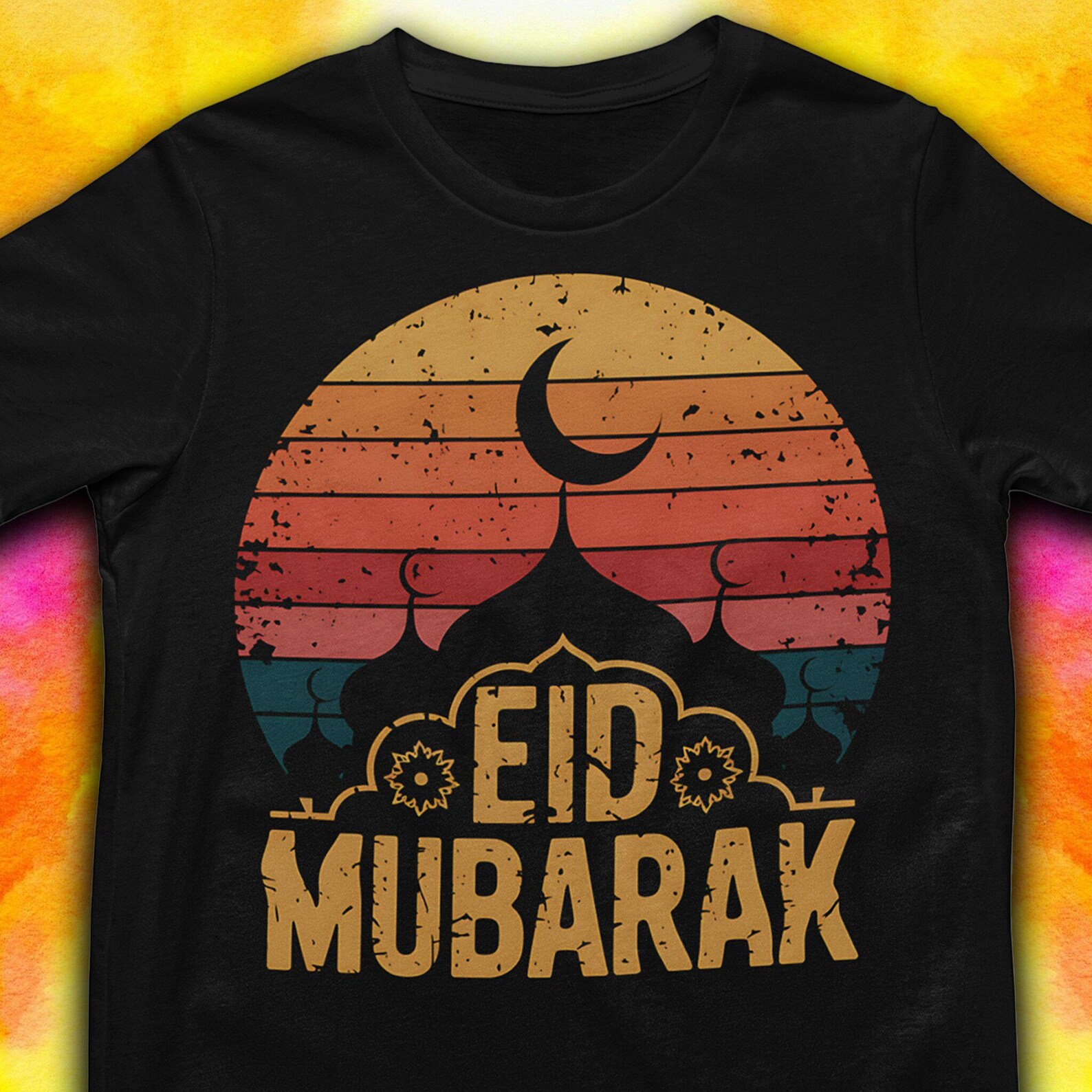 Eid Shirts, Religious Print Top, Stylish Festive Glow Apparel, Eid ...