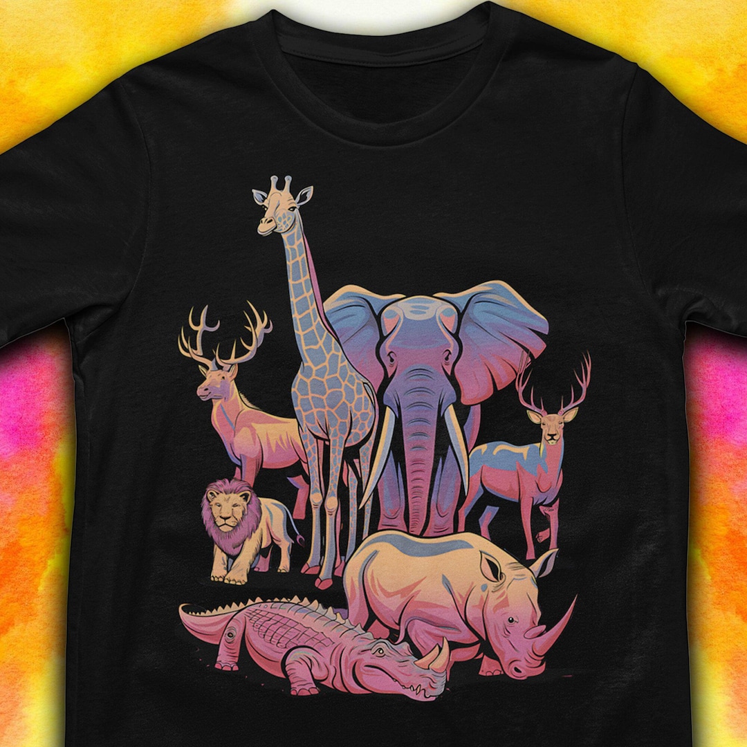 Zoo Animals Shirt: Wildlife Safari T-shirt, Animal Lover Gift - Etsy