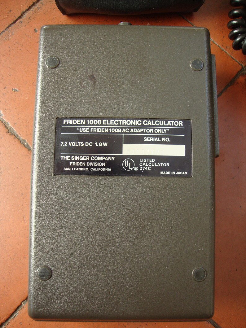 Vintage Singer Friden 1008 Calculator - Etsy