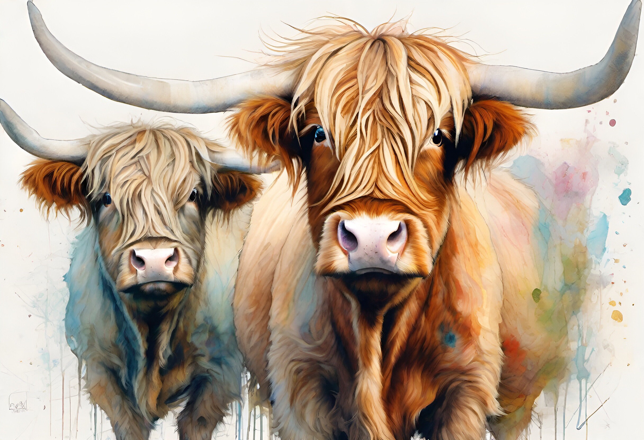 The Highland Cow Series - Etsy