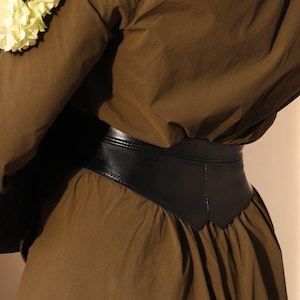 Handmade Genuine Leather Corset Belt, Peplum Belt, Princess Style Belt ...