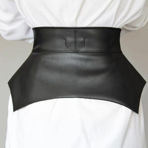 Handmade Leather Peplum for Dress, Terracotta Peplum Drawstring Belt ...