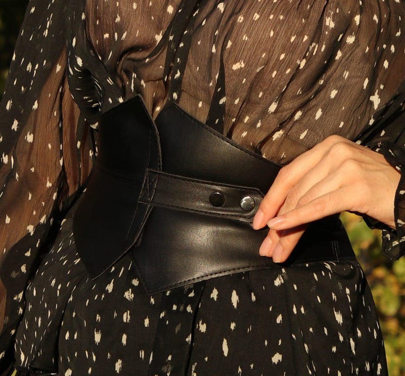Handmade Leather Corset Belt, Peplum Belt, Princess Style Belt for ...