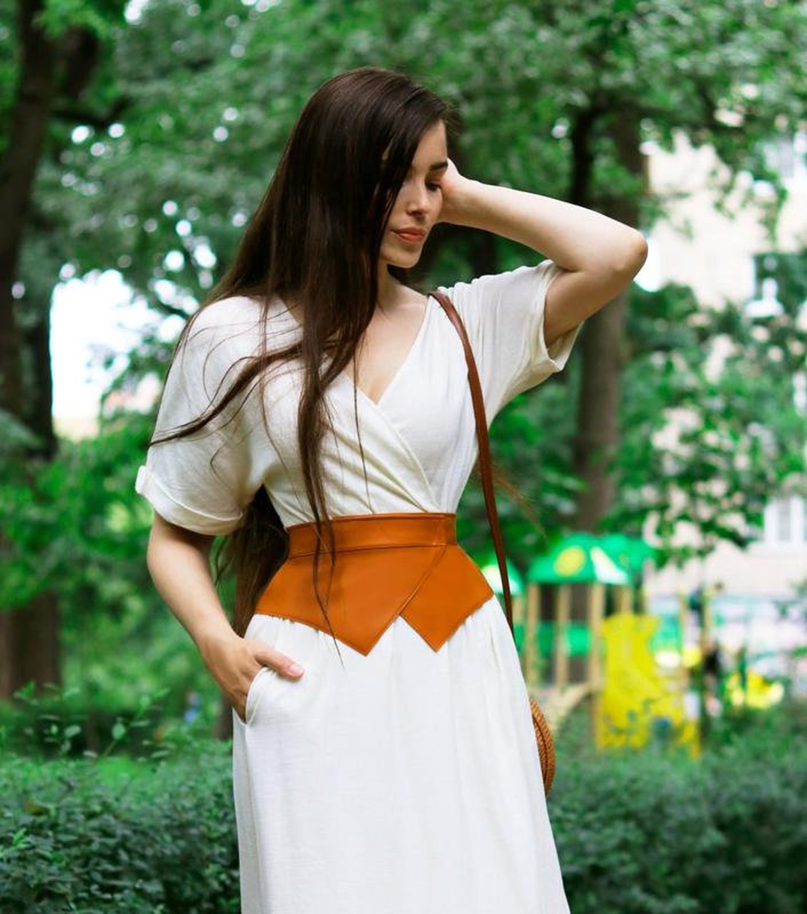 Leather Wide Belt, Black Leather Belt, Leather Corset Belt for Women ...