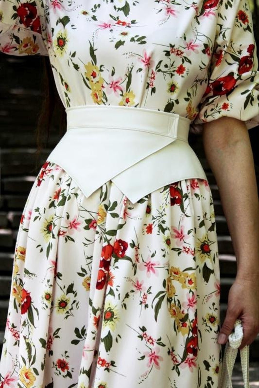 Wide Leather Velcro Belt, Dress Belt, Corset Belt, Brown Wide Belt ...
