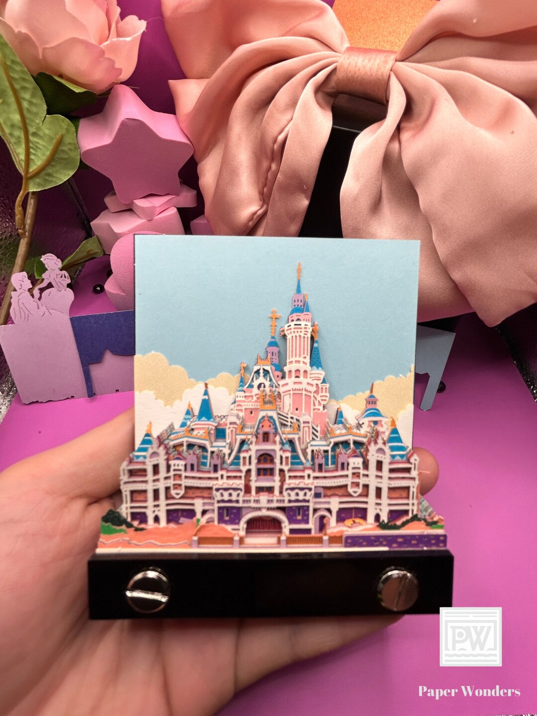 Kawaii Princess Pastel Castle Notepad Miniature With Premium Acrylic ...