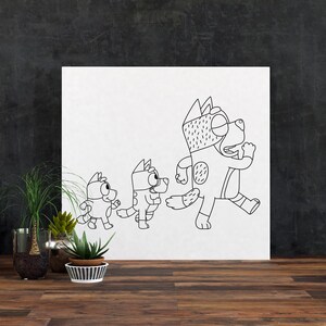 Blue Dog Paint Party Canvas Kit: Kids Arts & Crafts - Party Favors - Etsy