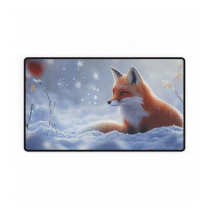 Funny Gaming Mousepad Gift for Fox Lovers Desk Mat Office Accessories ...