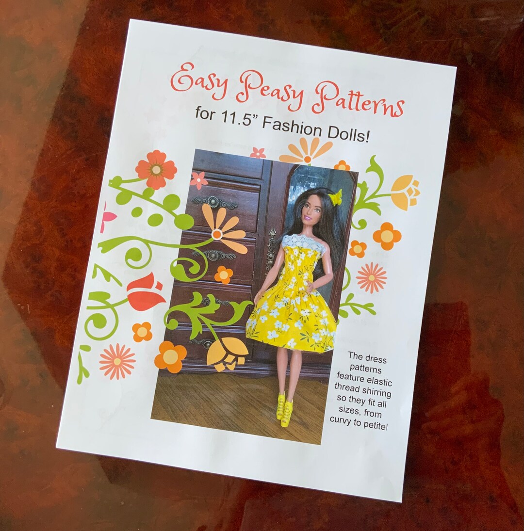 Easy Peasy Patterns, 10 Patterns for Barbie Dolls - Etsy