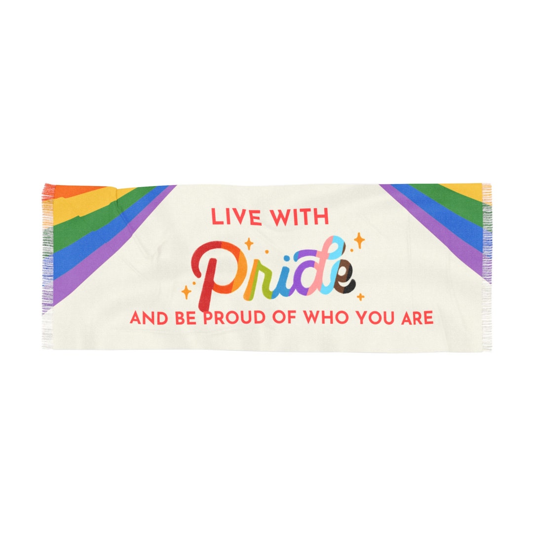 Pride-be Proud of Who You Are-light Scarf - Etsy