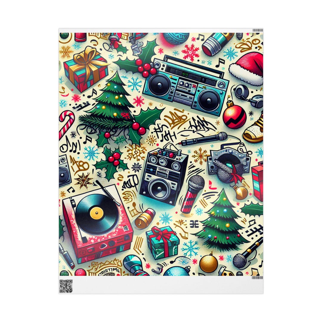 Wrapping Papers, Funny Hip Hop Gift Wrap, Unique Present Packaging ...