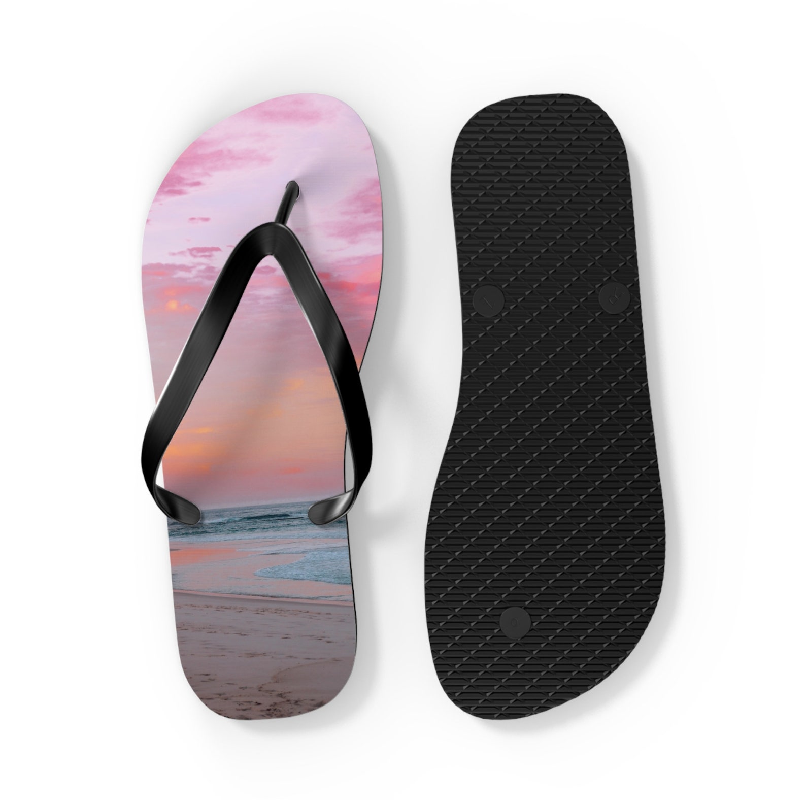 Graphic Women's Flip Flops | Summer Comfort Slides - Etsy