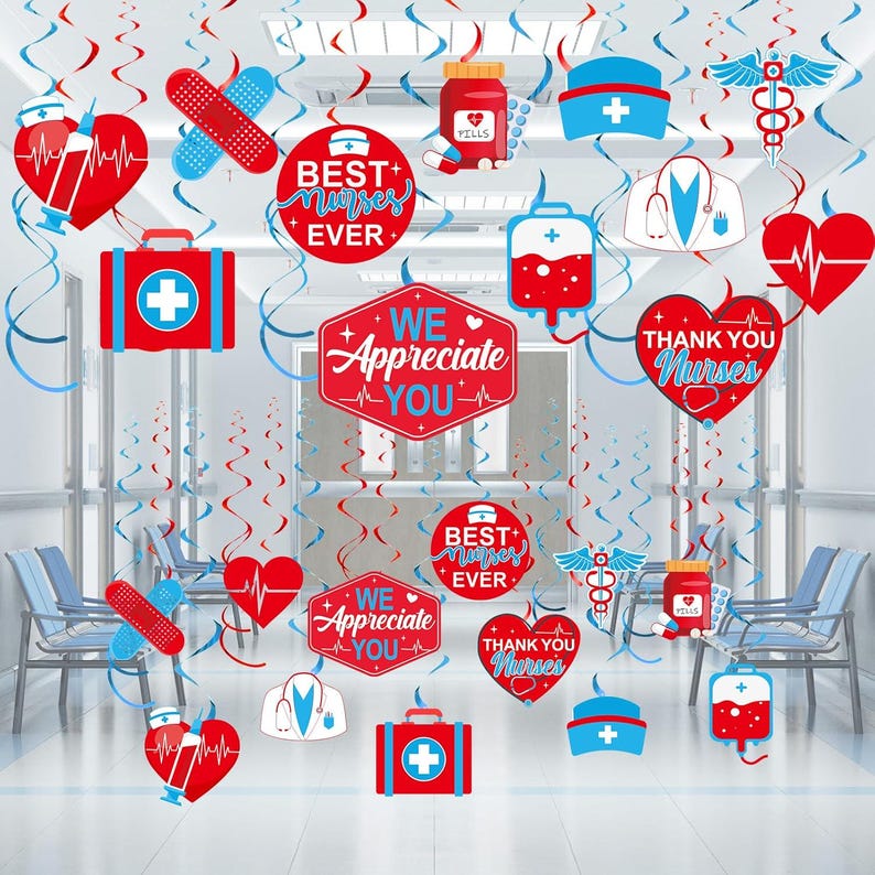 Nurses Week Decorations,thank You Nurse Hanging Swirl,nurse ...