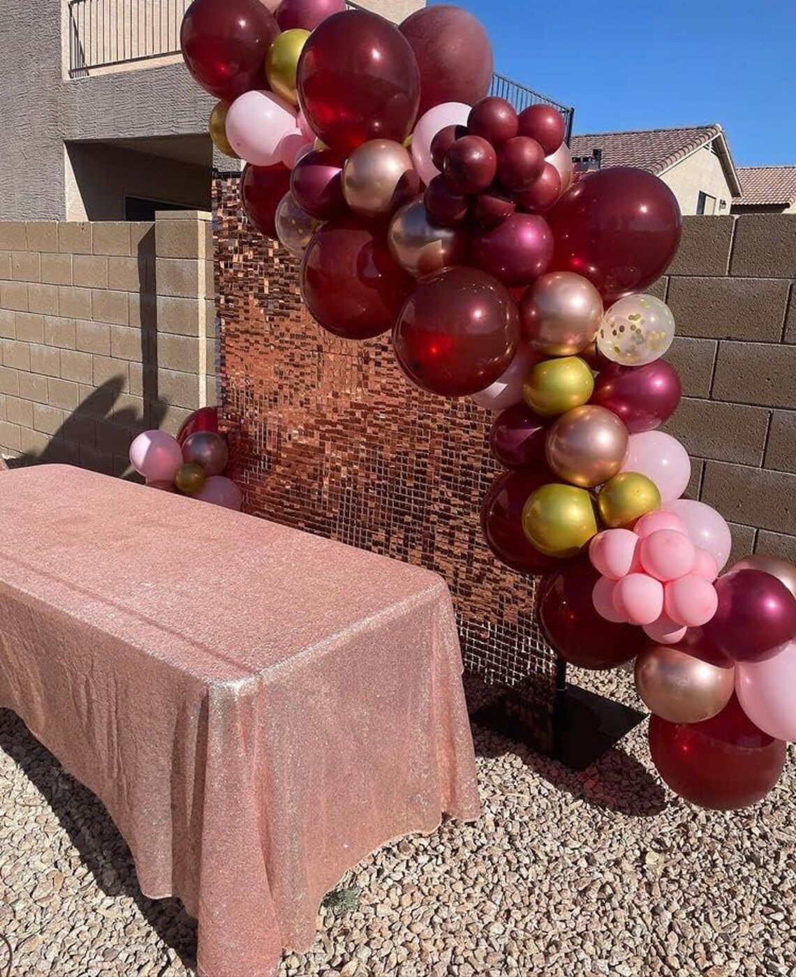 Burgundy Balloon Garland Arch Kit Maroon Balloons 80pcs Wine Red ...