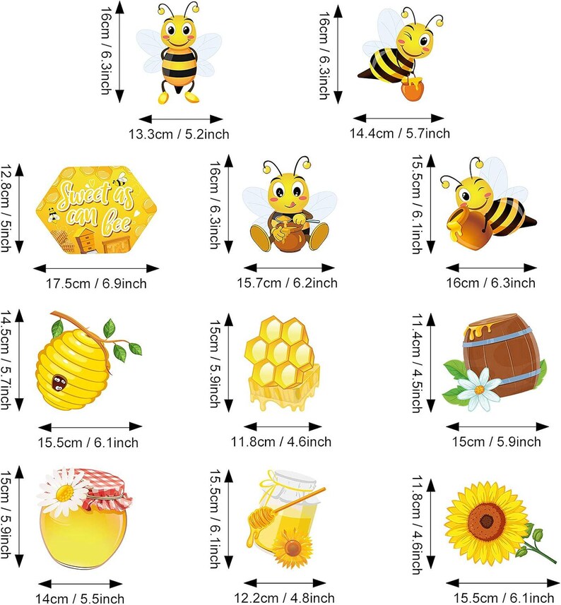Bee Hanging Swirl Decorations, Bee Party Hanging Swirls Honey Bee Foil ...