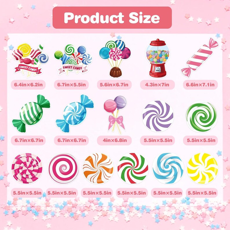 Candyland Party Decorations Candy Hanging Swirls Decorations Colorful ...