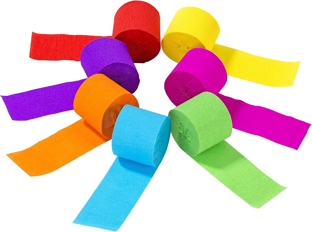 Paper Streamers-rainbow Party Birthday, Pride Month, Summer, Indoor ...