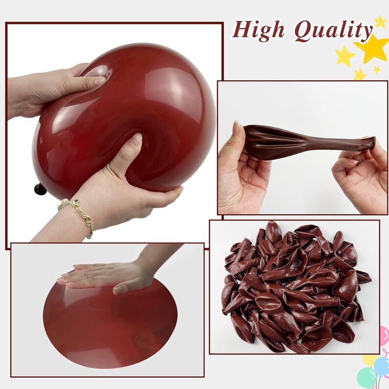 Burgundy Balloon Garland Arch Kit Maroon Balloons 80pcs Wine Red ...