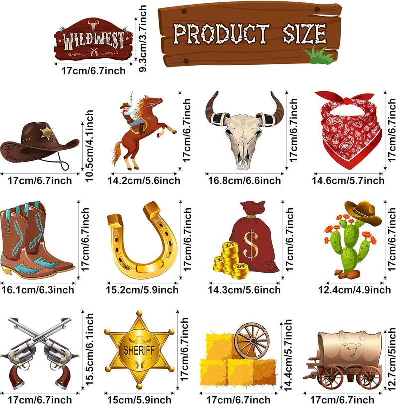 West Cowboy Themed Party Decor Wild Western Theme Party Hanging Swirl ...