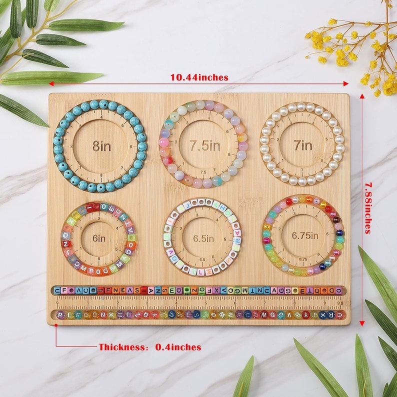 Bead Board for Jewelry Making, Bamboo Beading Board for Jewelry ...