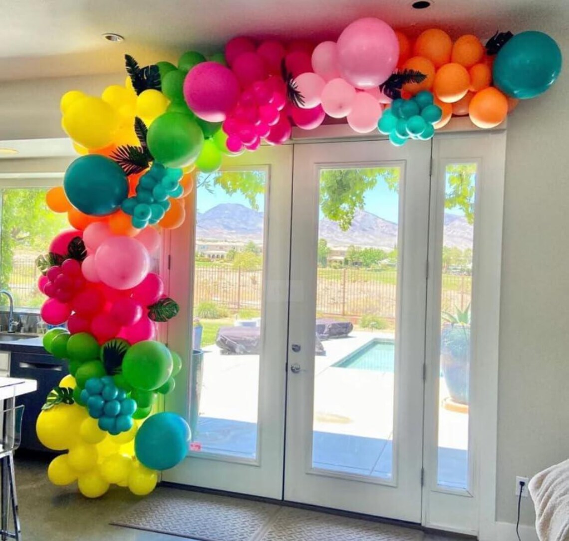 Tropical Balloon Arch Garland Kit Flamingo Pineapple Balloon for Summer ...