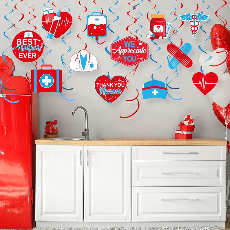 Nurses Week Decorations,thank You Nurse Hanging Swirl,nurse ...