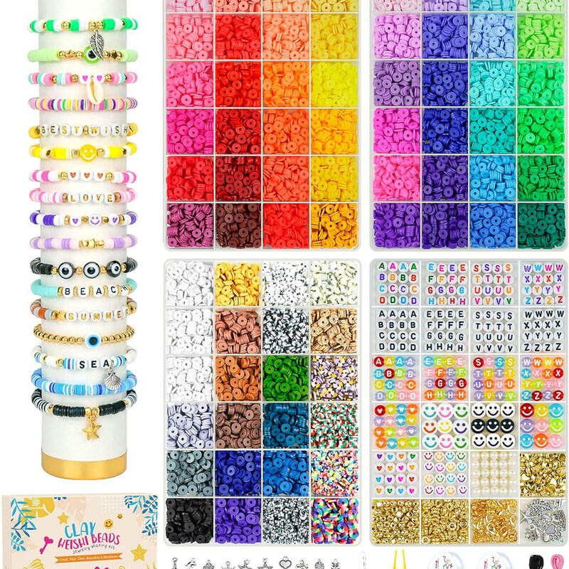 Clay Bead Bracelet Kits - Etsy