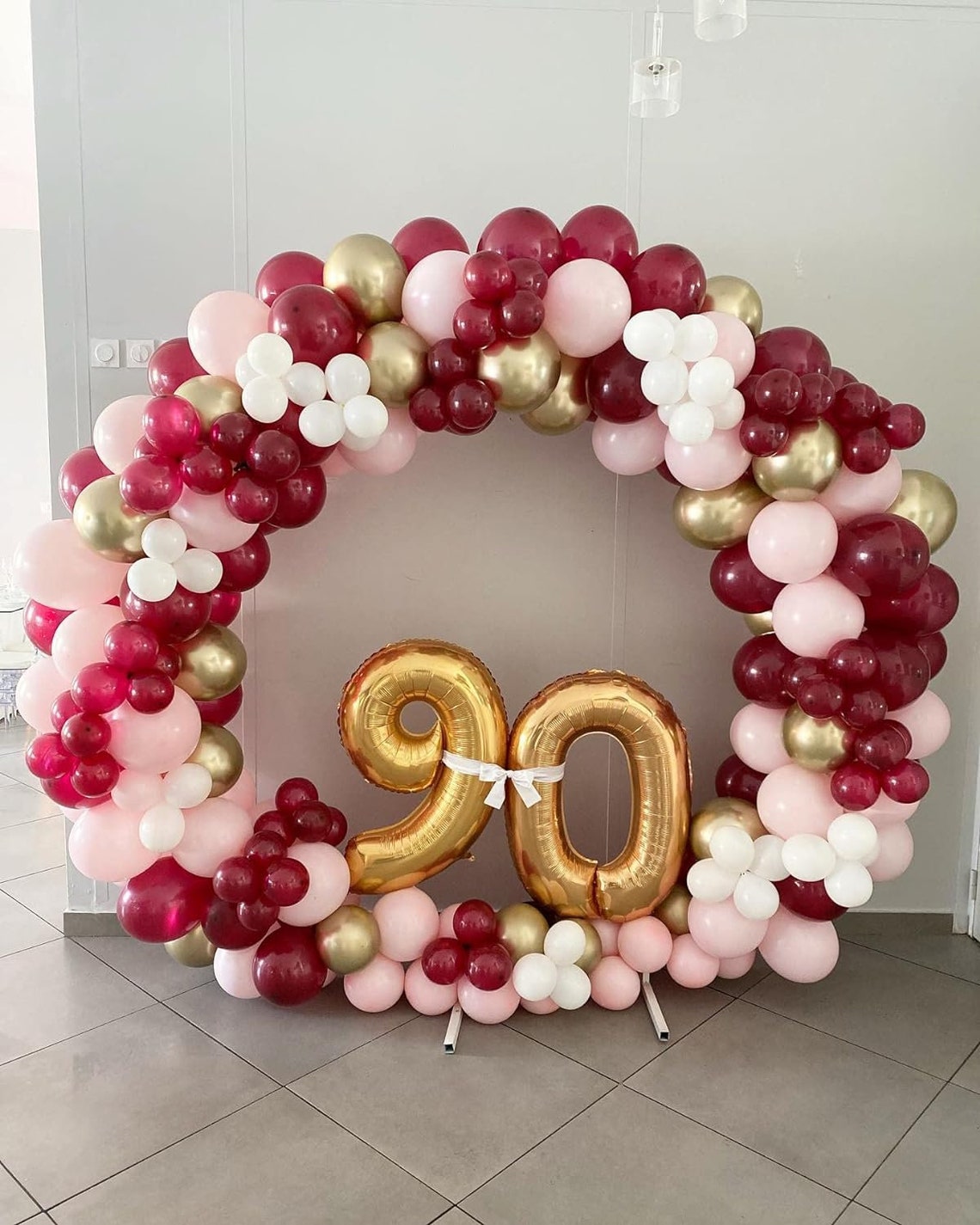 Burgundy Balloon Garland Arch Kit Maroon Balloons 80pcs Wine Red ...