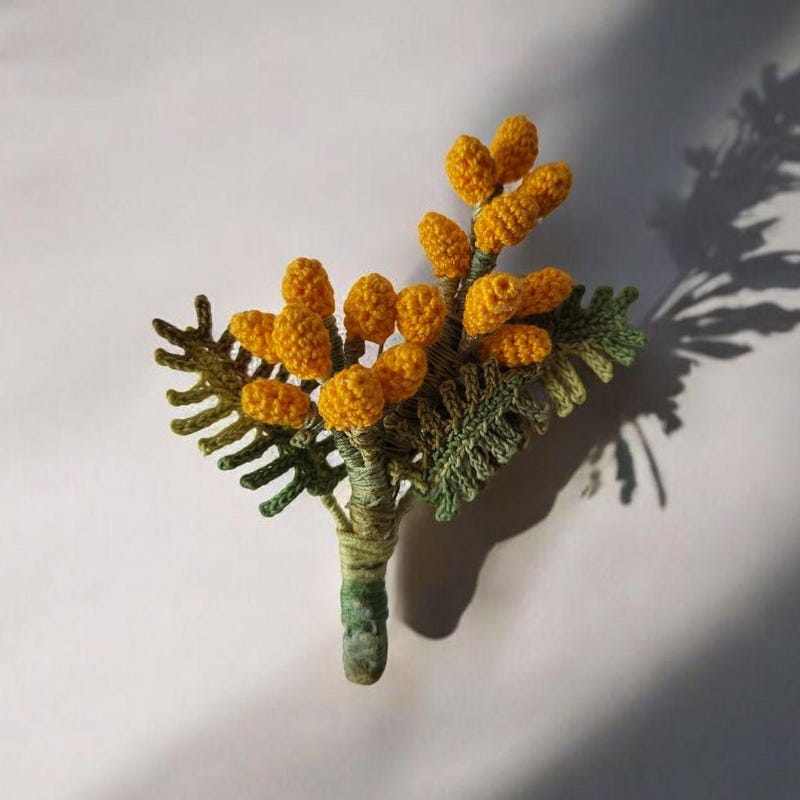 Wattle Brooch - Etsy Australia