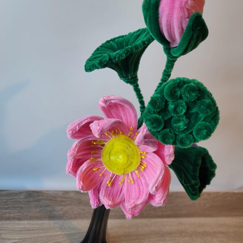 Custom Handmade Chenille Lotus Flowers - Unique Home Decor, Wedding ...