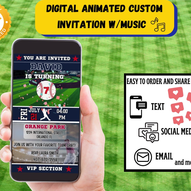 Baseball Invitation - Etsy