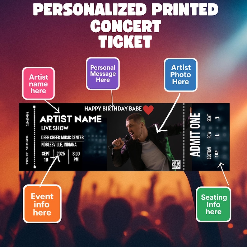 Custom Printed Tickets for Any Event Personalized Tickets Physical ...