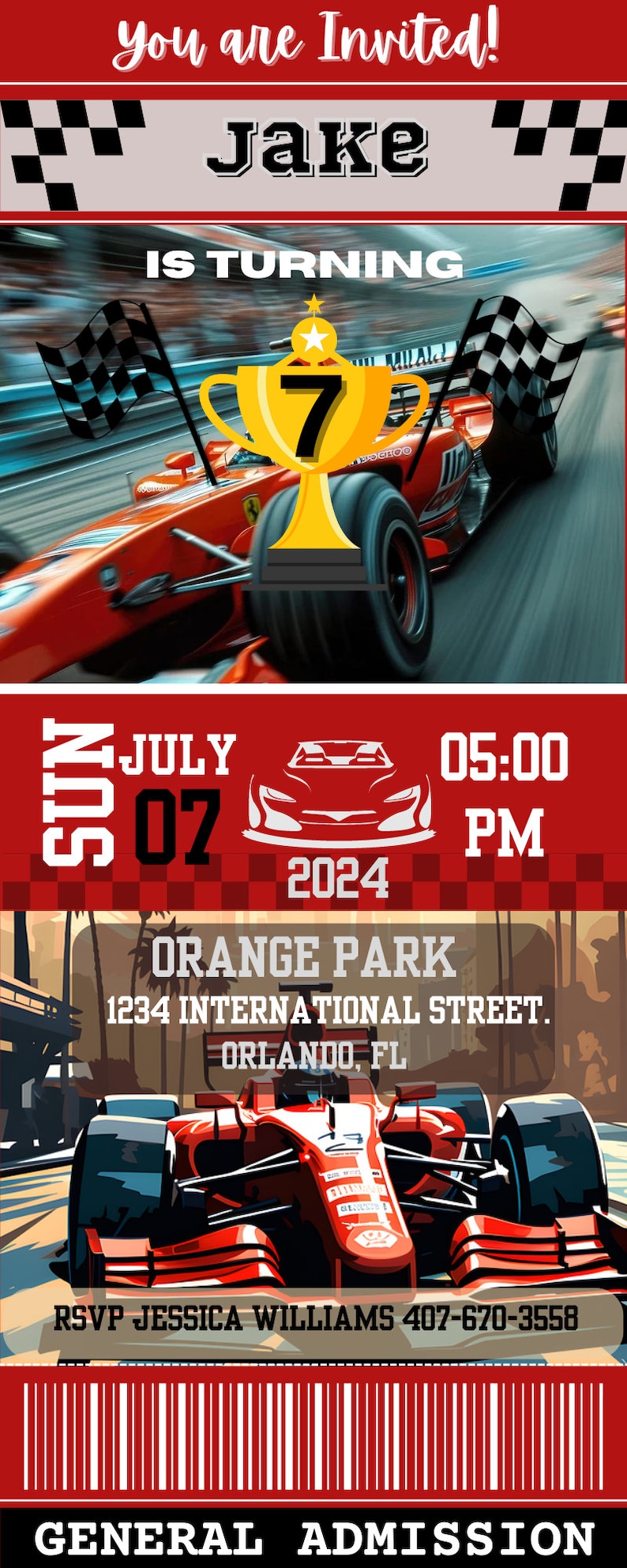 Instant Download Editable Race Car Theme Invitation Race Car Invitation ...