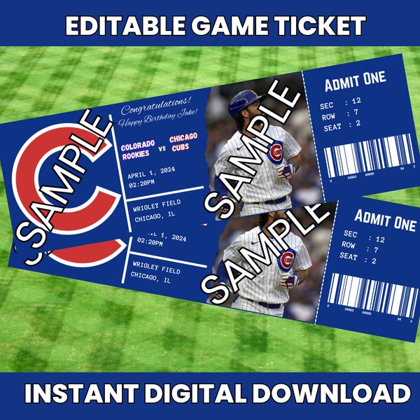 Chicago Cubs Print - Etsy
