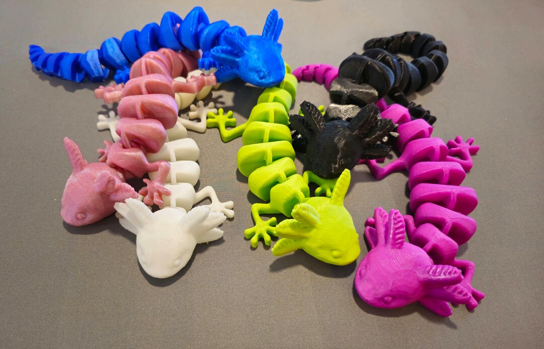 Articulating Axolotl Toy - Etsy