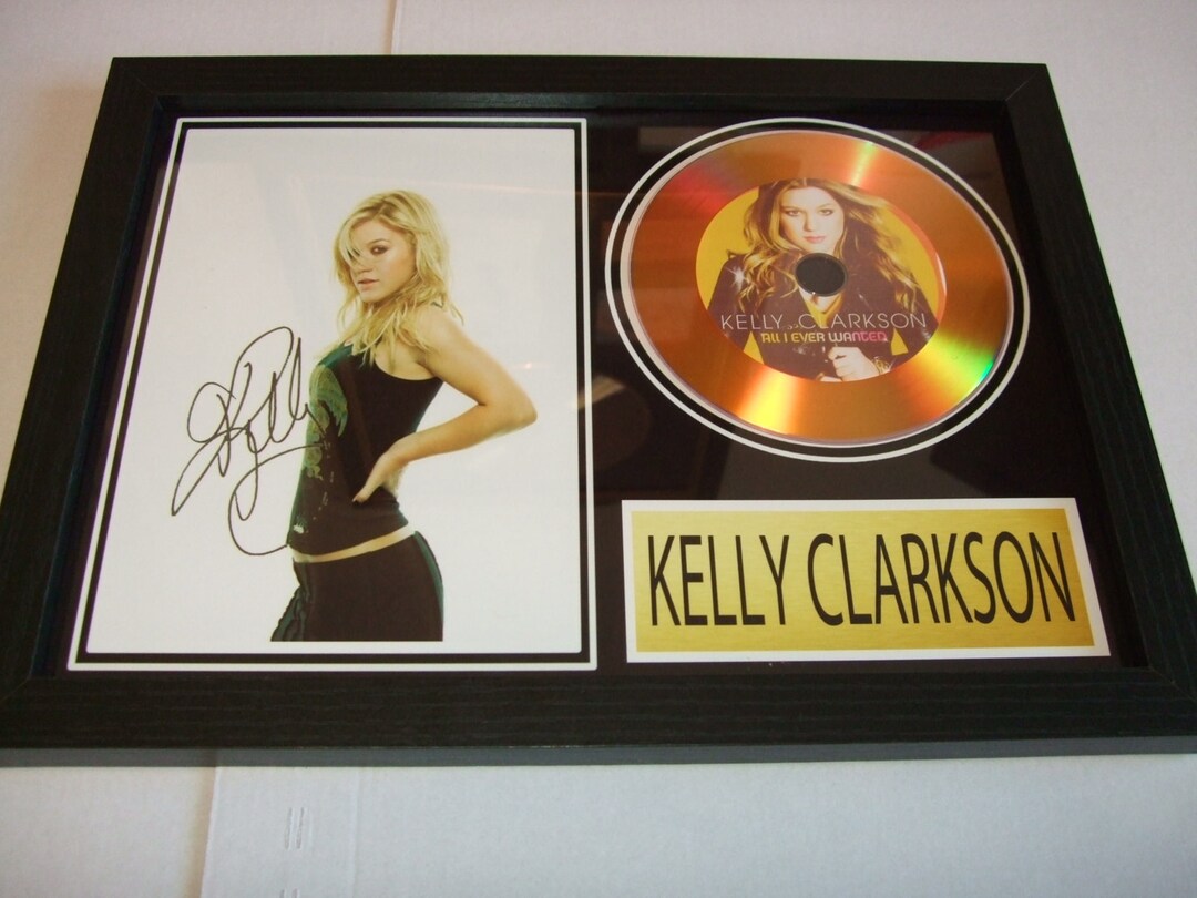 Kelly Clarkson Signed Framed - Etsy