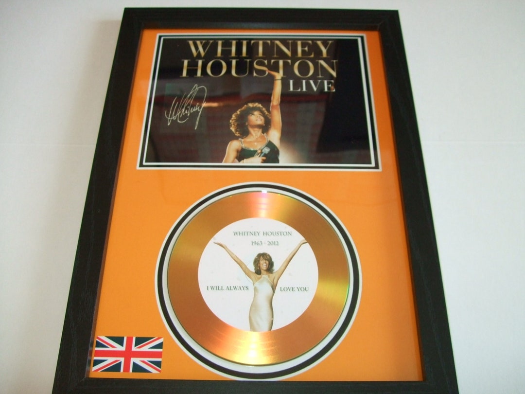 Whitney Houston Signed Framed - Etsy