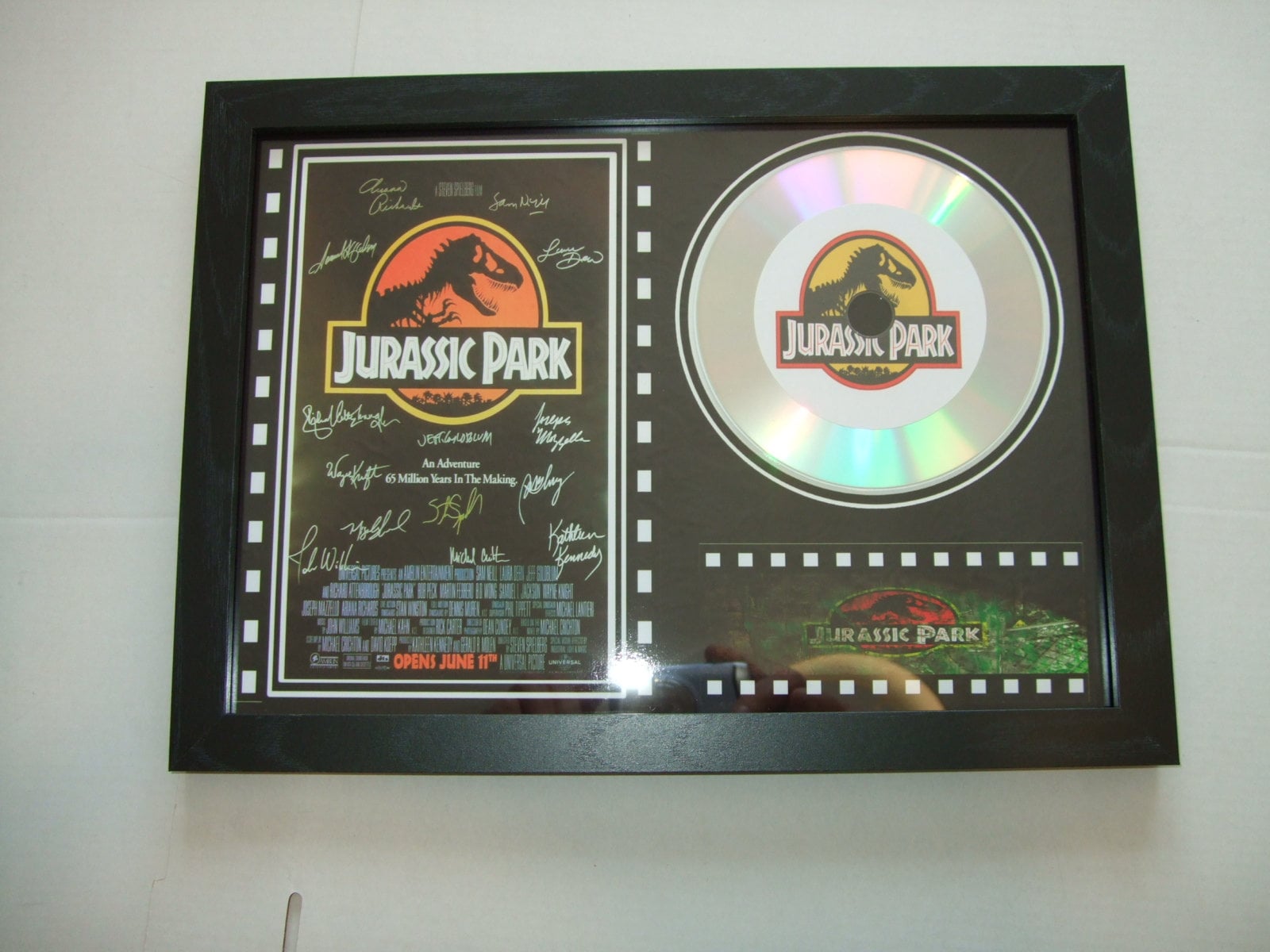 Jurassic Park Signed Framed - Etsy