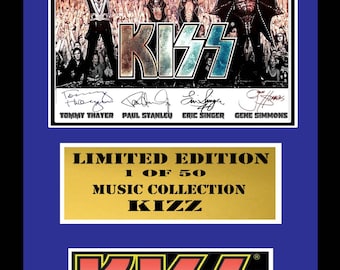 Kiss Signed Mount Framed - Etsy