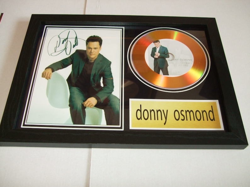 Donny Osmond Signed Framed - Etsy