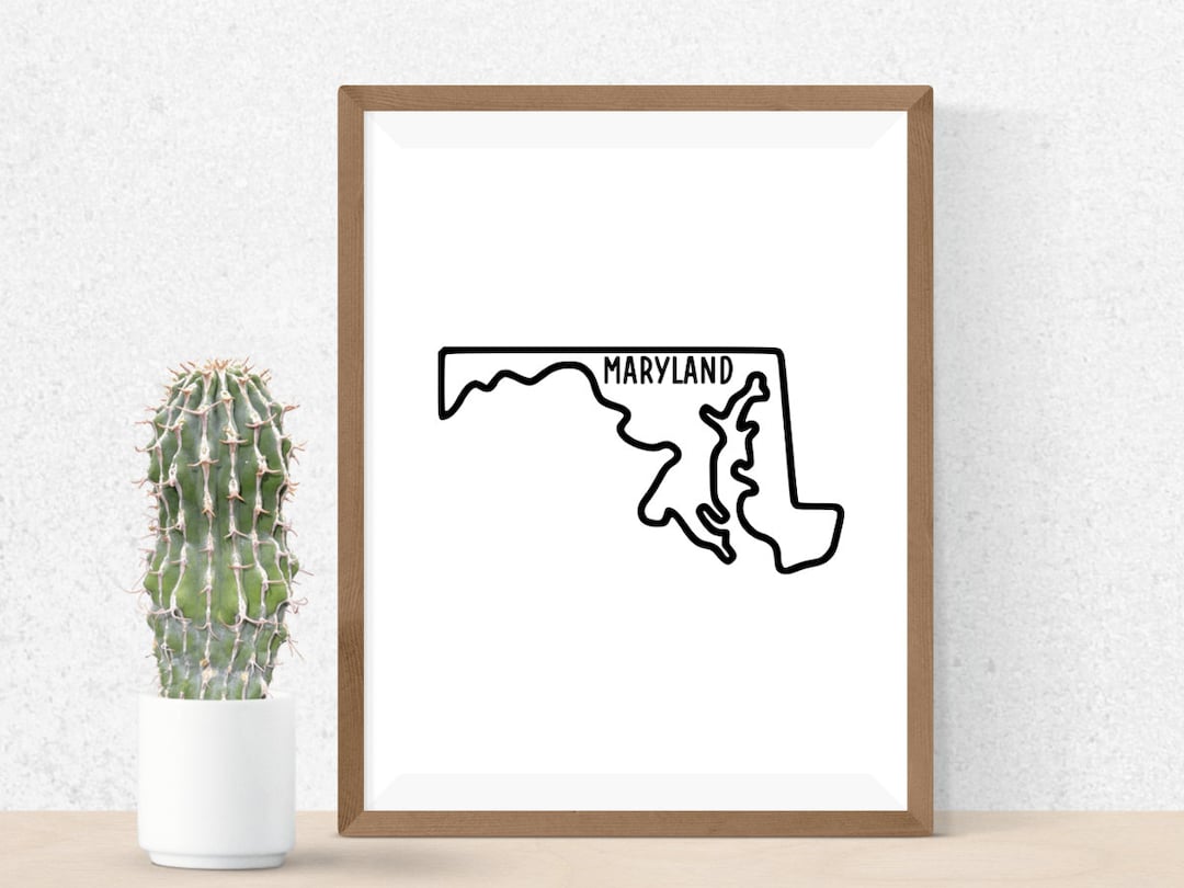 Maryland SVG | States SVG | State SVG | State Outline Svg | Maryland ...