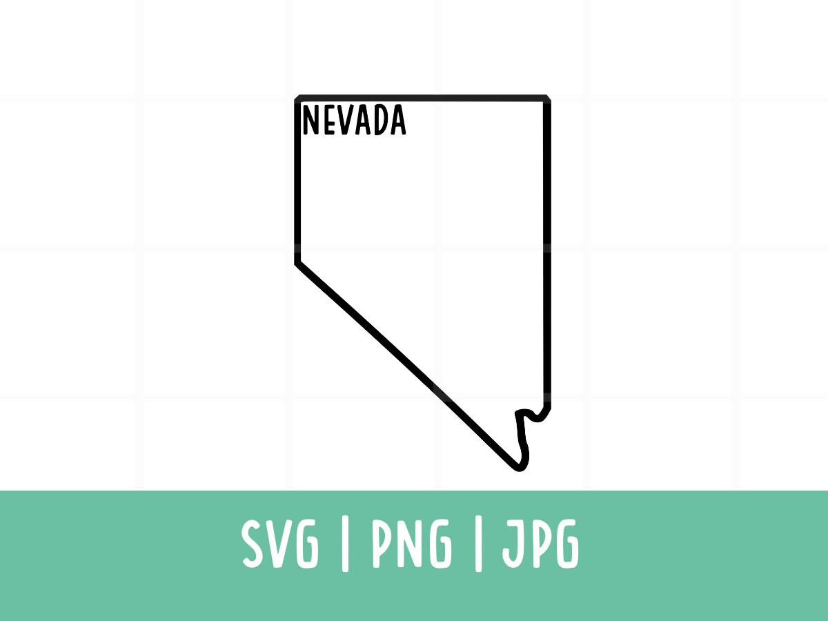 Nevada SVG States SVG State SVG State Outline Svg Nevada Png Nevada Svg ...