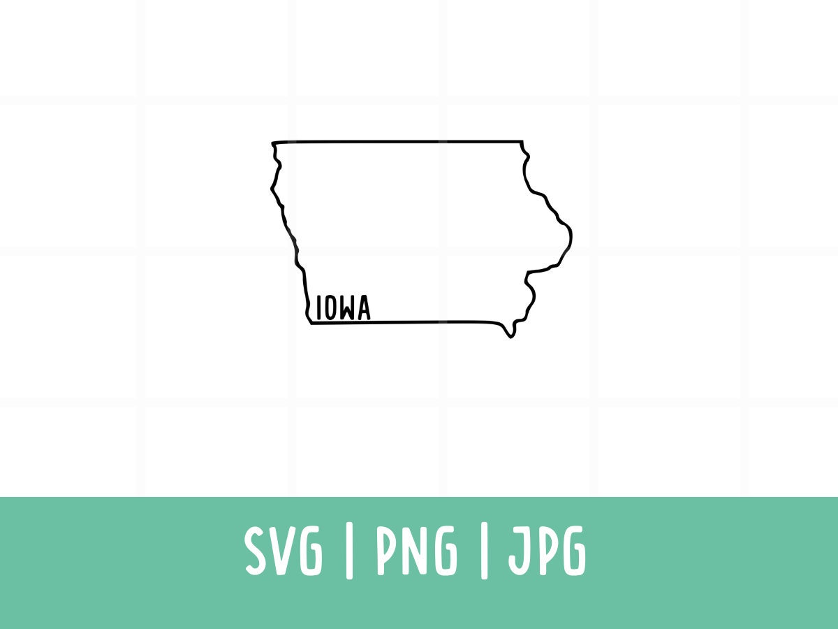 Iowa SVG States SVG State SVG State Outline Svg Iowa Png Iowa Svg Files ...