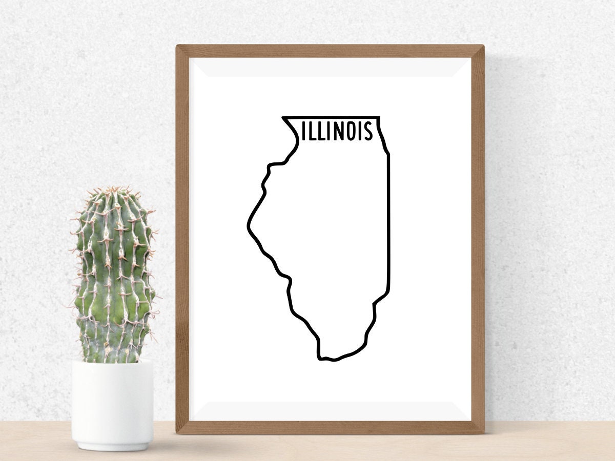 Illinois SVG States SVG State SVG State Outline Svg Illinois Png ...
