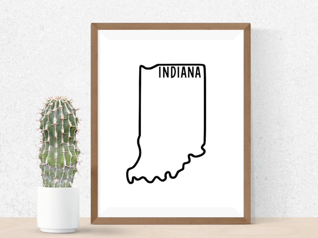Indiana SVG States SVG State SVG State Outline Svg Indiana Png Indiana ...