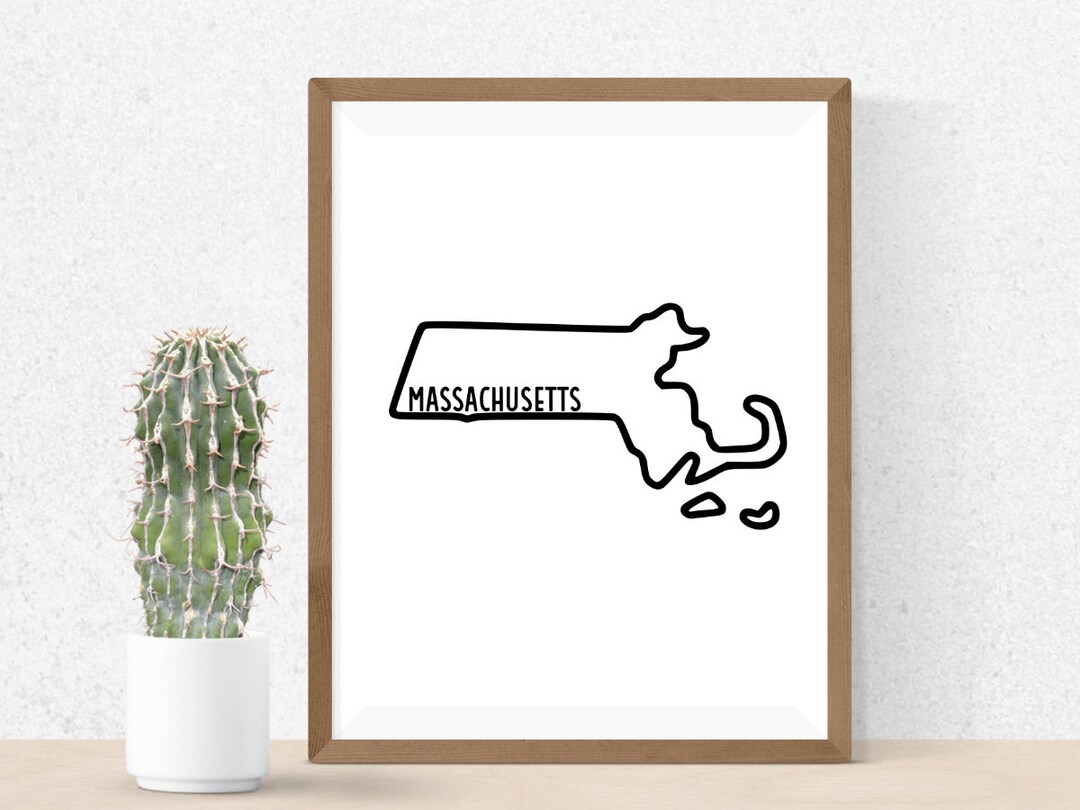 Massachusetts SVG | States SVG | State SVG | State Outline Svg ...