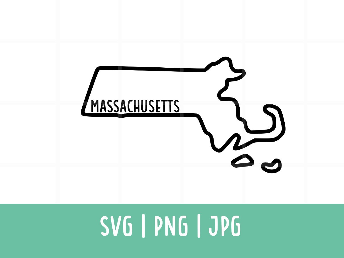 Massachusetts SVG States SVG State SVG State Outline Svg Massachusetts ...